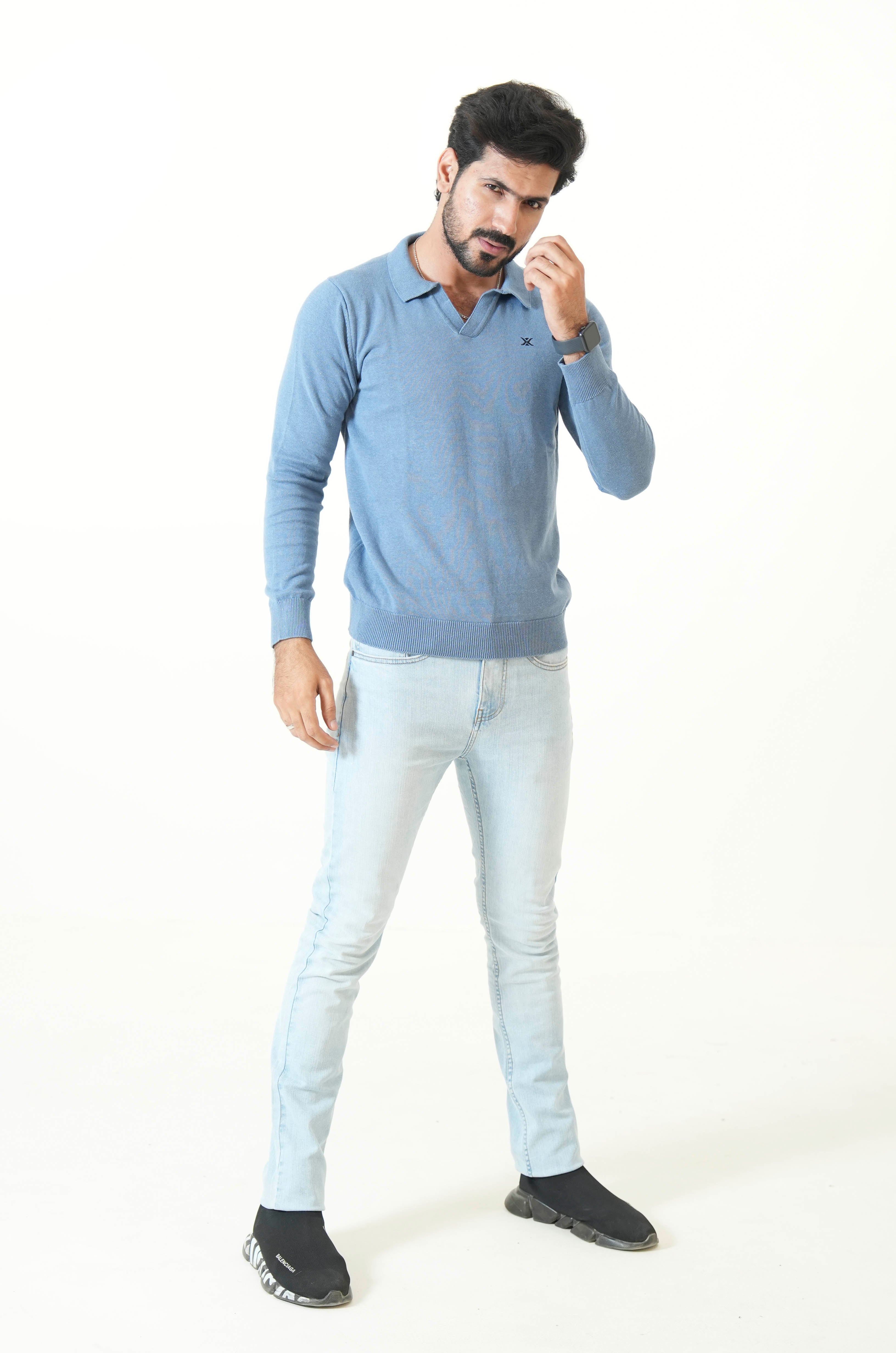 100% Cotton Full Sleeves Sweater – Oxford Store