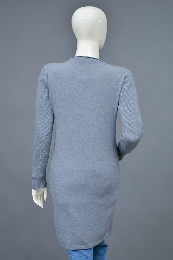 Acrylic Wool Round Neck Long Coat – Oxford Store